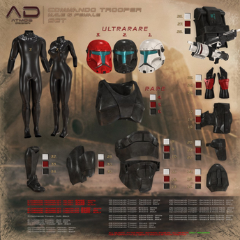 Second Life Marketplace - [05][RARE] [AD] Commando Trooper - Chestplate - Red - MAITREYA